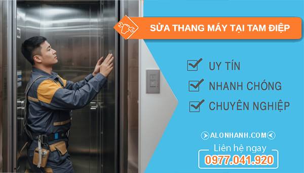 thợ sửa thang máy tại tam điệp
